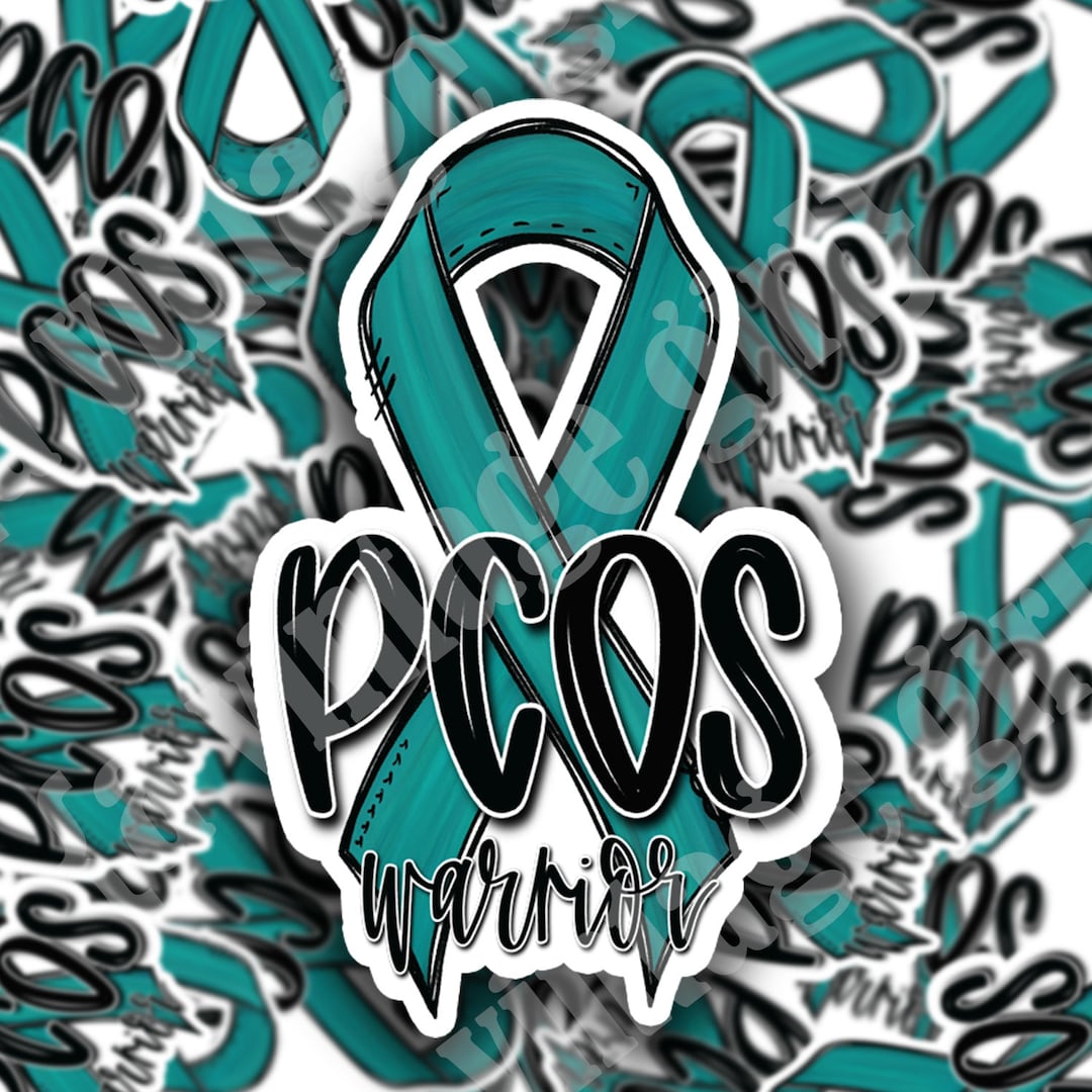 PCOS Awareness Die Cut Sticker Weatherproof & Laminated Die Cut ...
