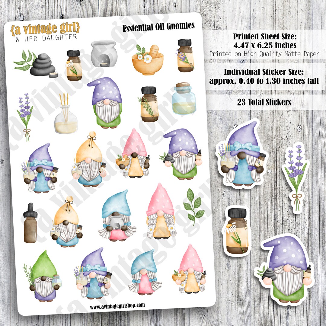 Essential Oils Gnomies // Gnome Stickers, Gnomies, Gnomes, Essential ...