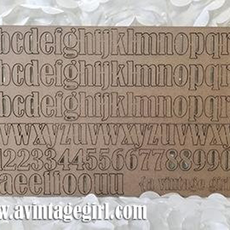 Laser Cut Chipboard - Etsy