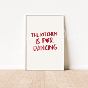 The Kitchen is for Dancing Art, Cute Cooking Art, Aesthetic Kitchen ...