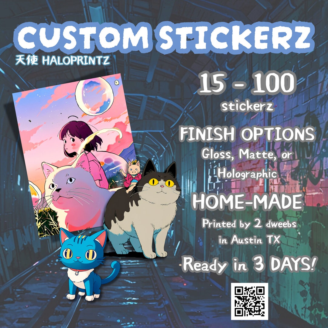 Make Your Own Stickers - Custom Stickers - 15 Minimum - Permanent Water ...