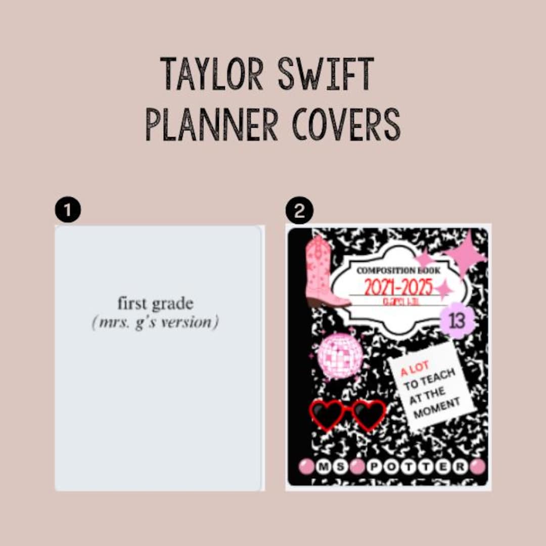 Taylor Swift Teacher Planner - Etsy