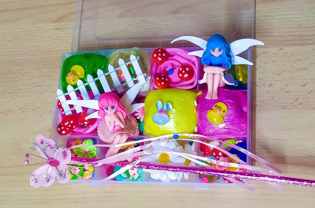 Fairy Garden Play Dough Kit, Sensory Kit, Play Dough Set, Gift for Kids ...