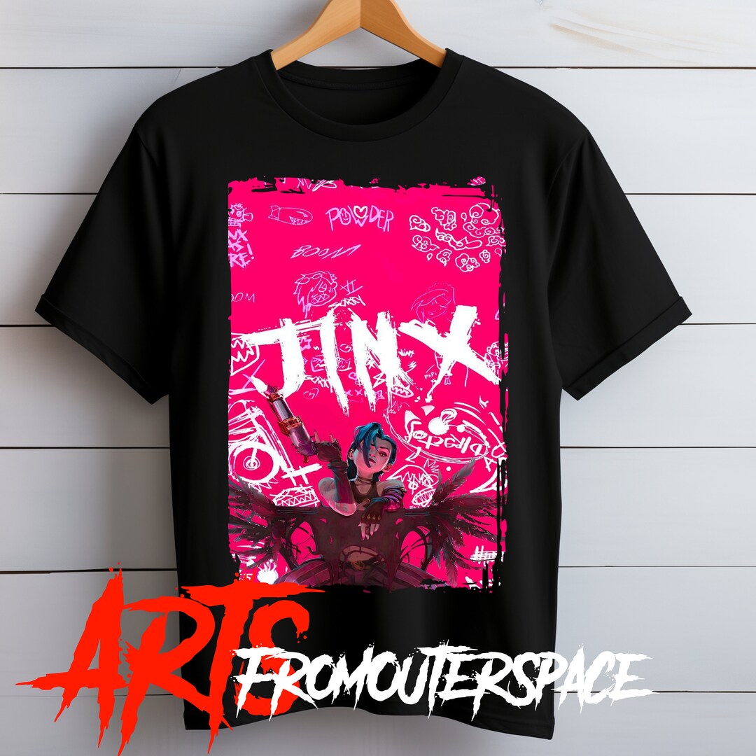 Unisex Gaming Shirt Jinx / Softstyle Tshirt / Anime Shirt / Arcane ...
