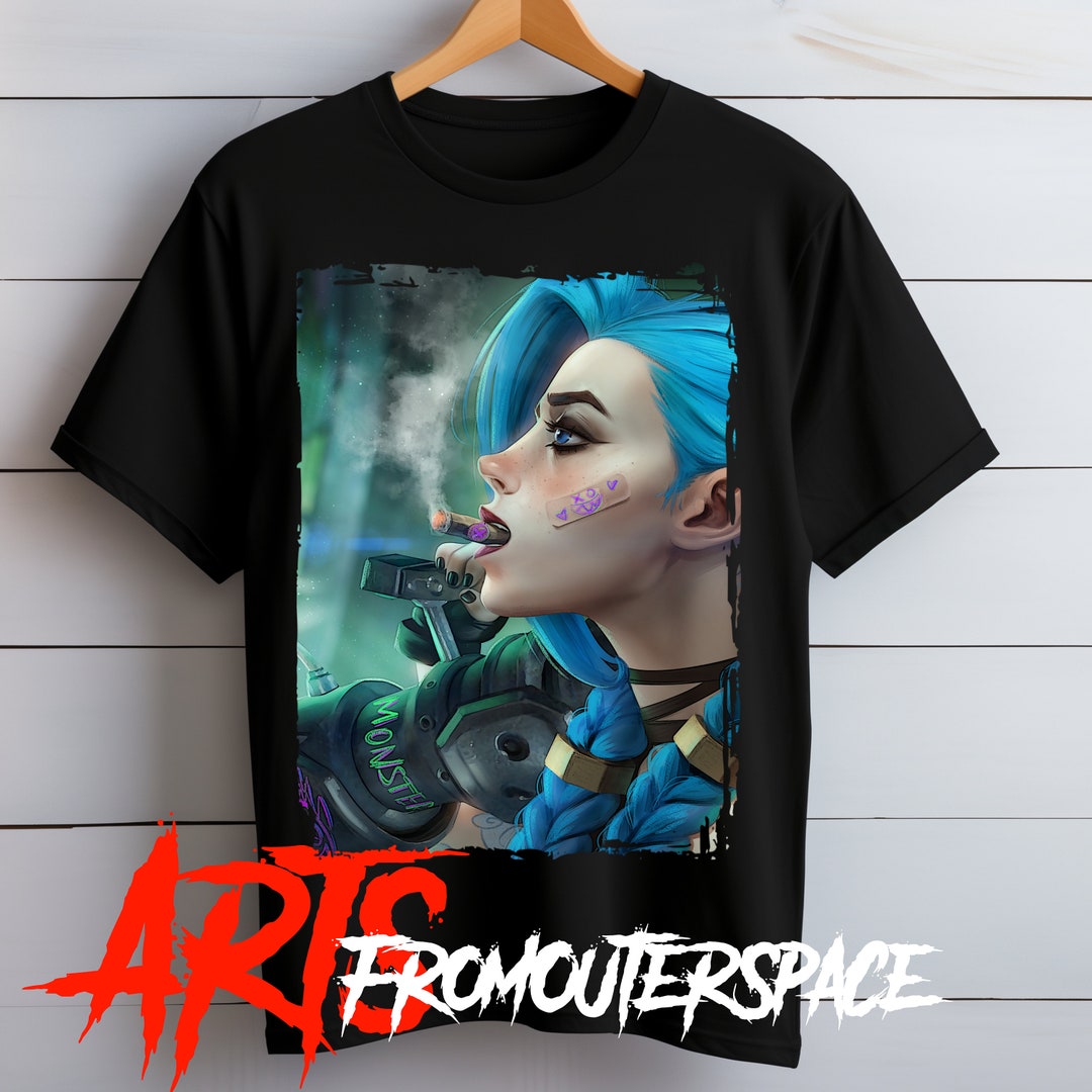 Unisex Gaming Shirt Jinx / Softstyle Tshirt / Anime Shirt / Arcane ...