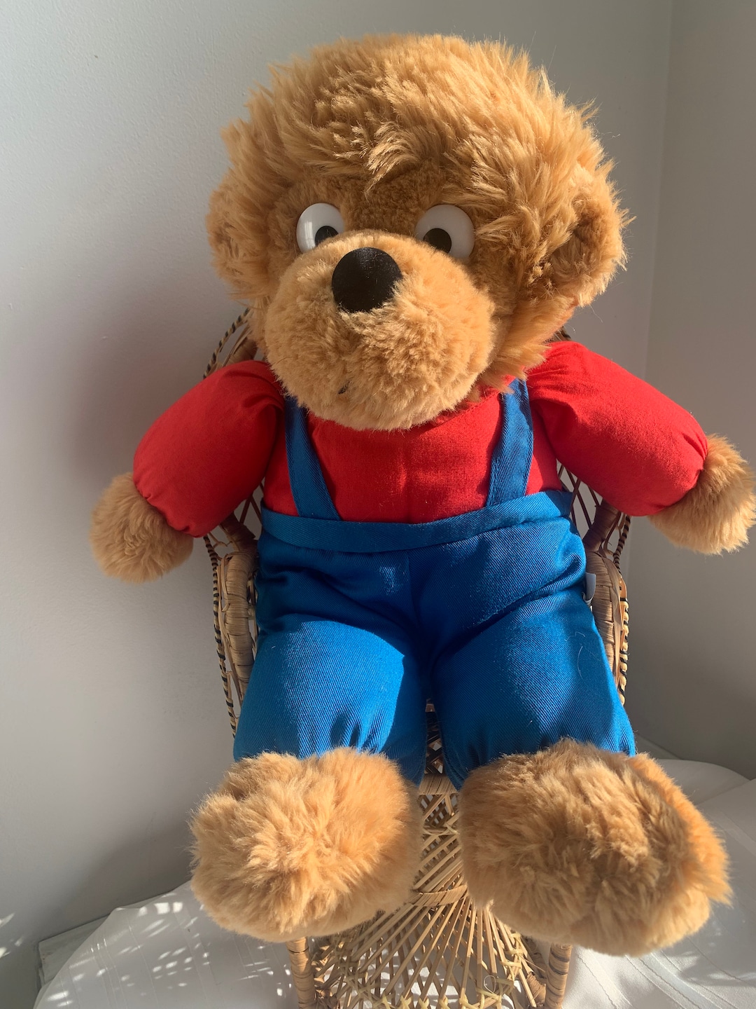 Vintage Brother Berenstain Bear Plush Toy Stuffy Overalls - Etsy