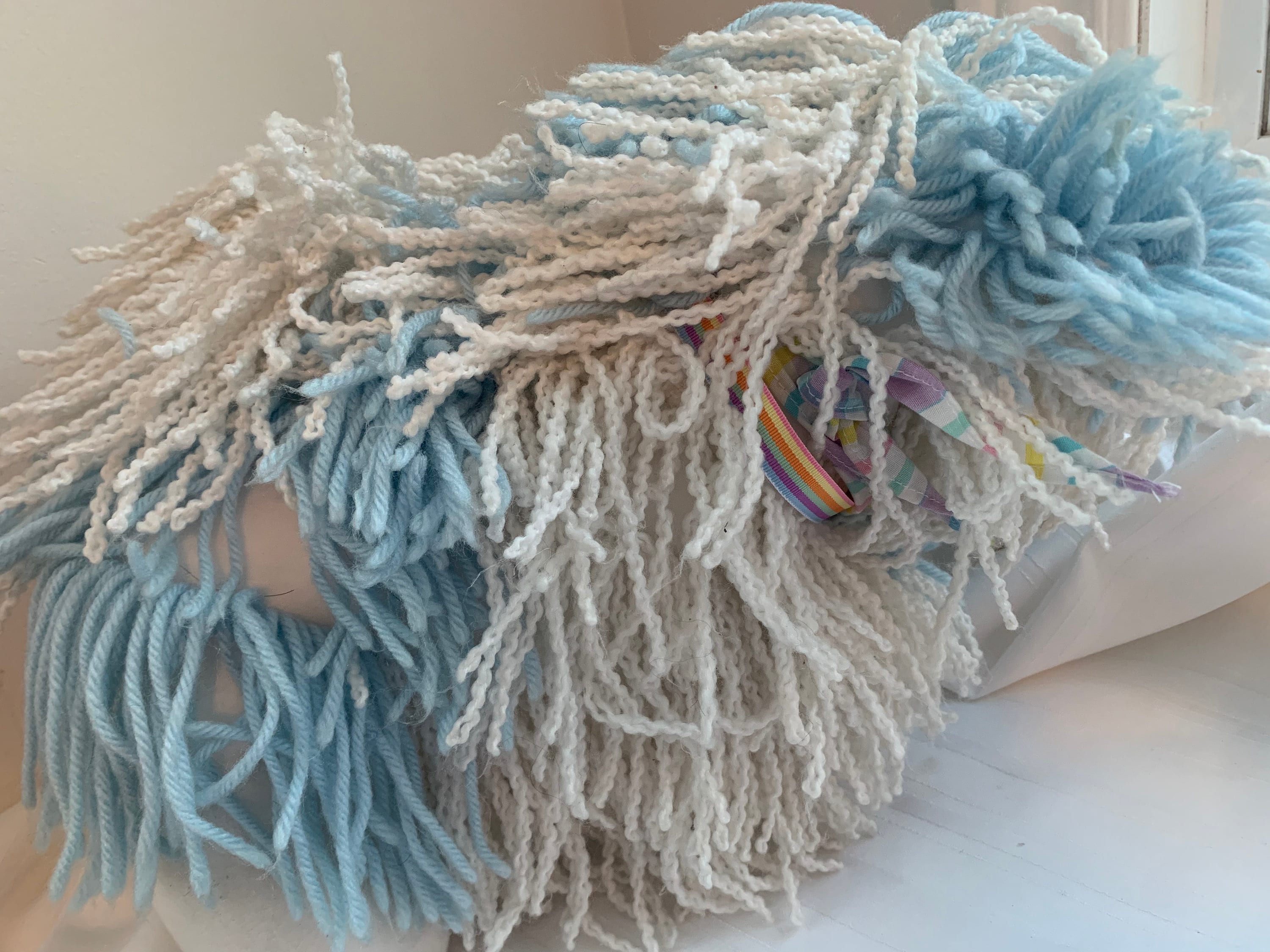 Vintage Fluppy Dogs Fanci Flup Plush Toy Dog, Yarn Hair Pom-pom Nose ...