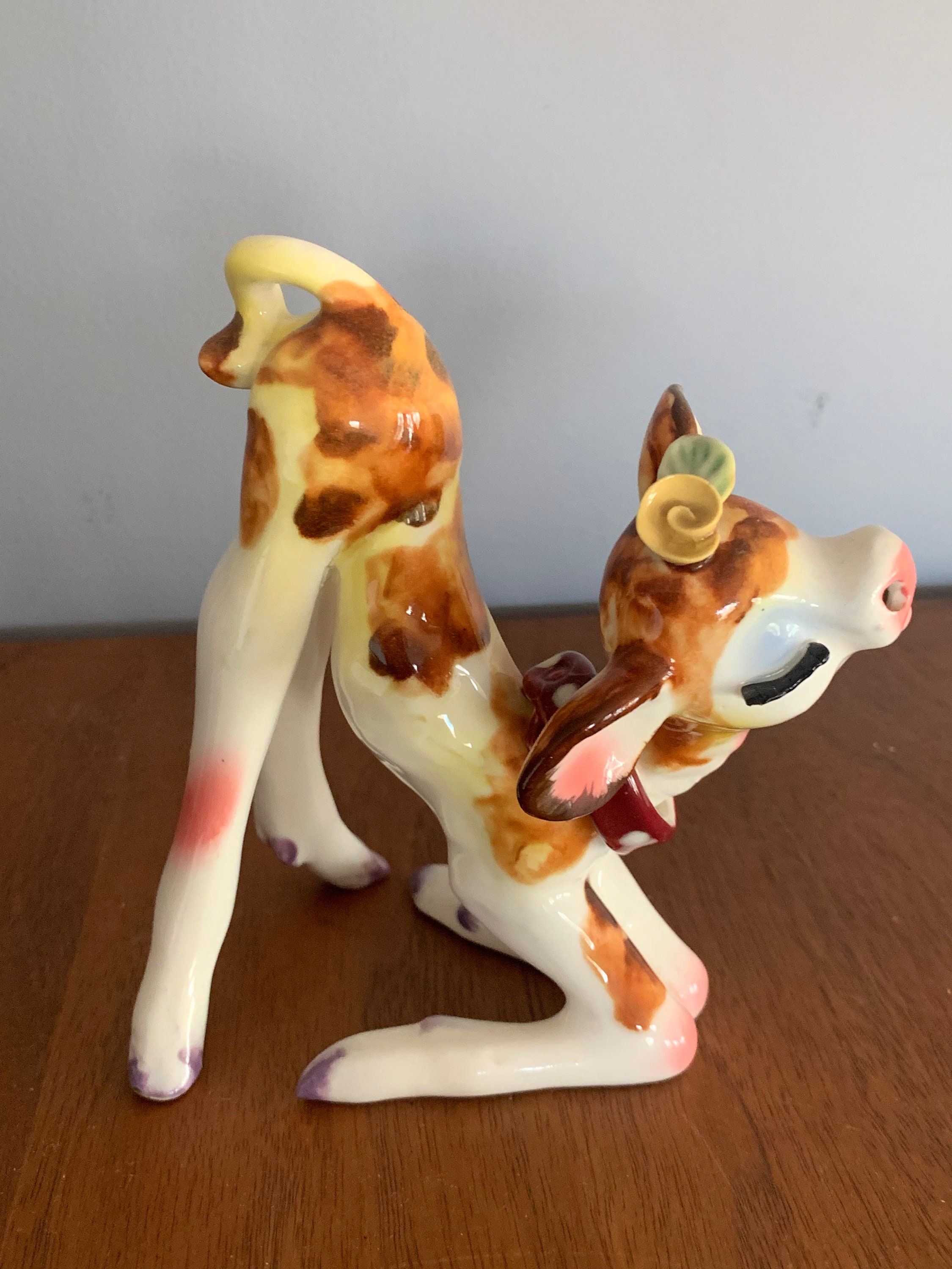 Vintage Rare Napco Capering Calf, Perfect Condition, Like New, Cow With ...