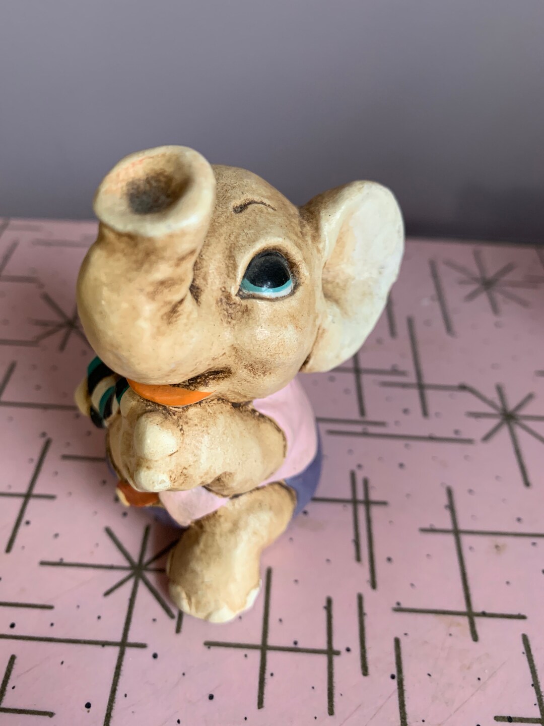 Vintage Moorcraft Tinker Ware Elephant Figurine - Etsy