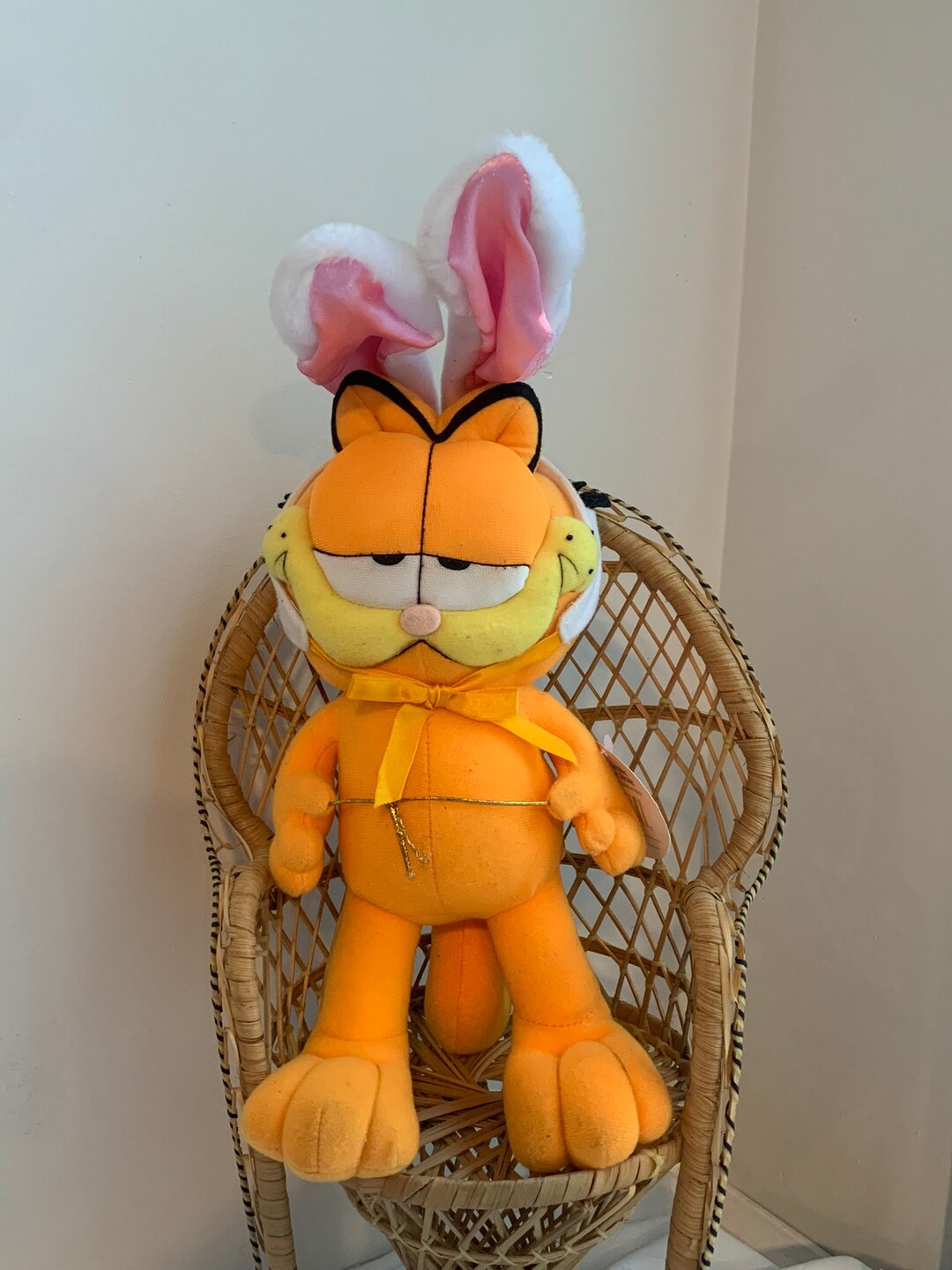 Vintage Garfield, Easter, Bunny, Rabbit Ears, Plush Toy Stuffy, Tshirt ...