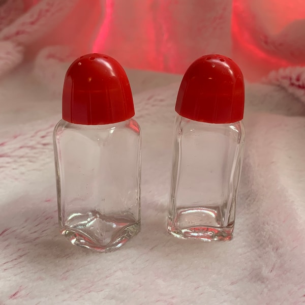 Red Top Salt Pepper - Etsy