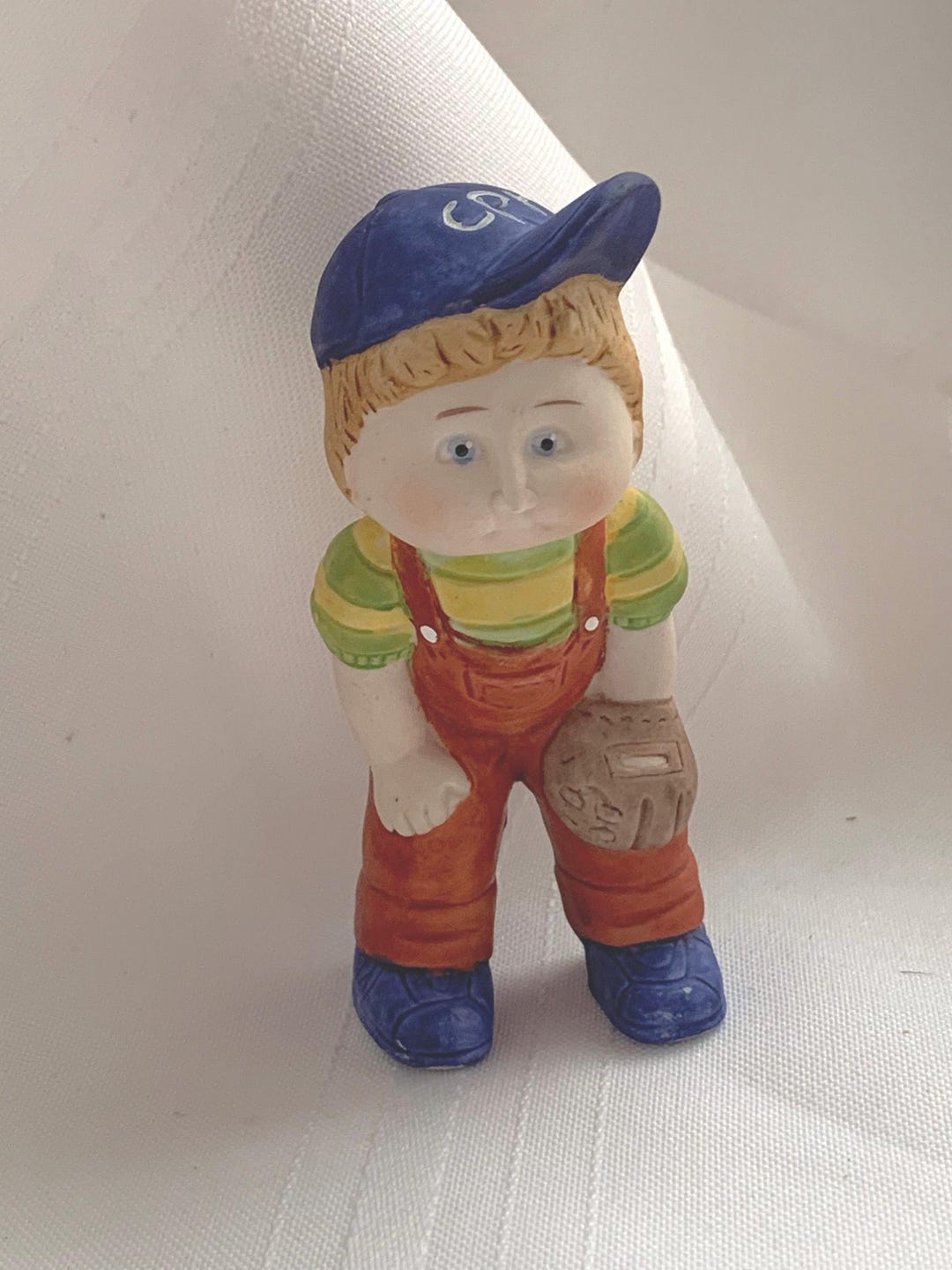 Vintage Cabbage Patch Kids Ceramic Figure CPK Baseball Player Boy ...