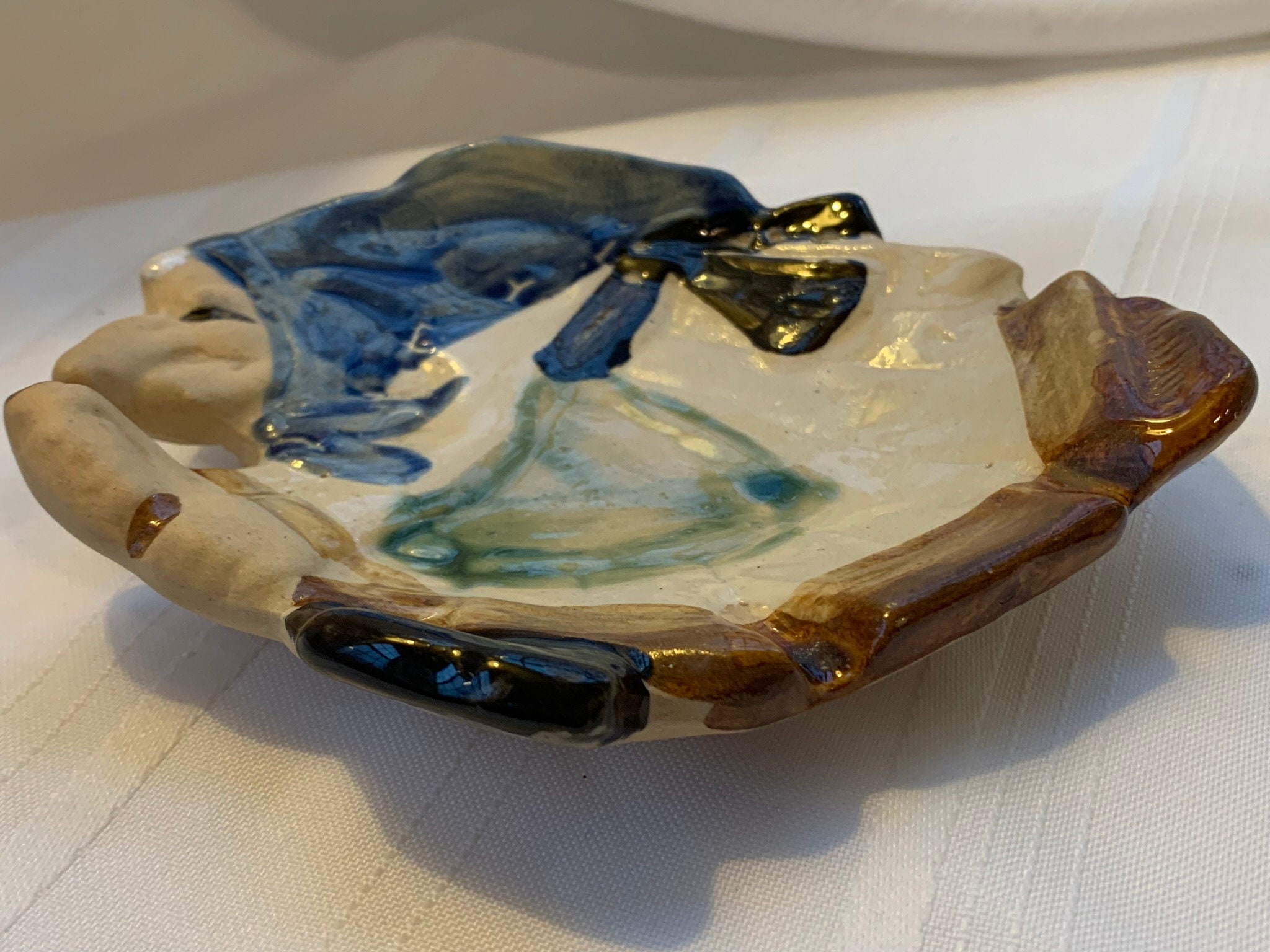 Vintage, Cassandra, Good Luck, KITCHEN WITCH, Earthenware, Spoon Rest ...