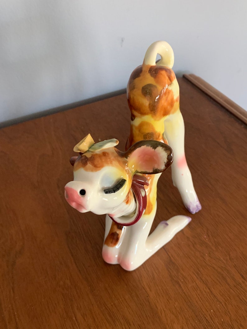 Vintage Rare Napco Capering Calf, Perfect Condition, Like New, Cow With ...