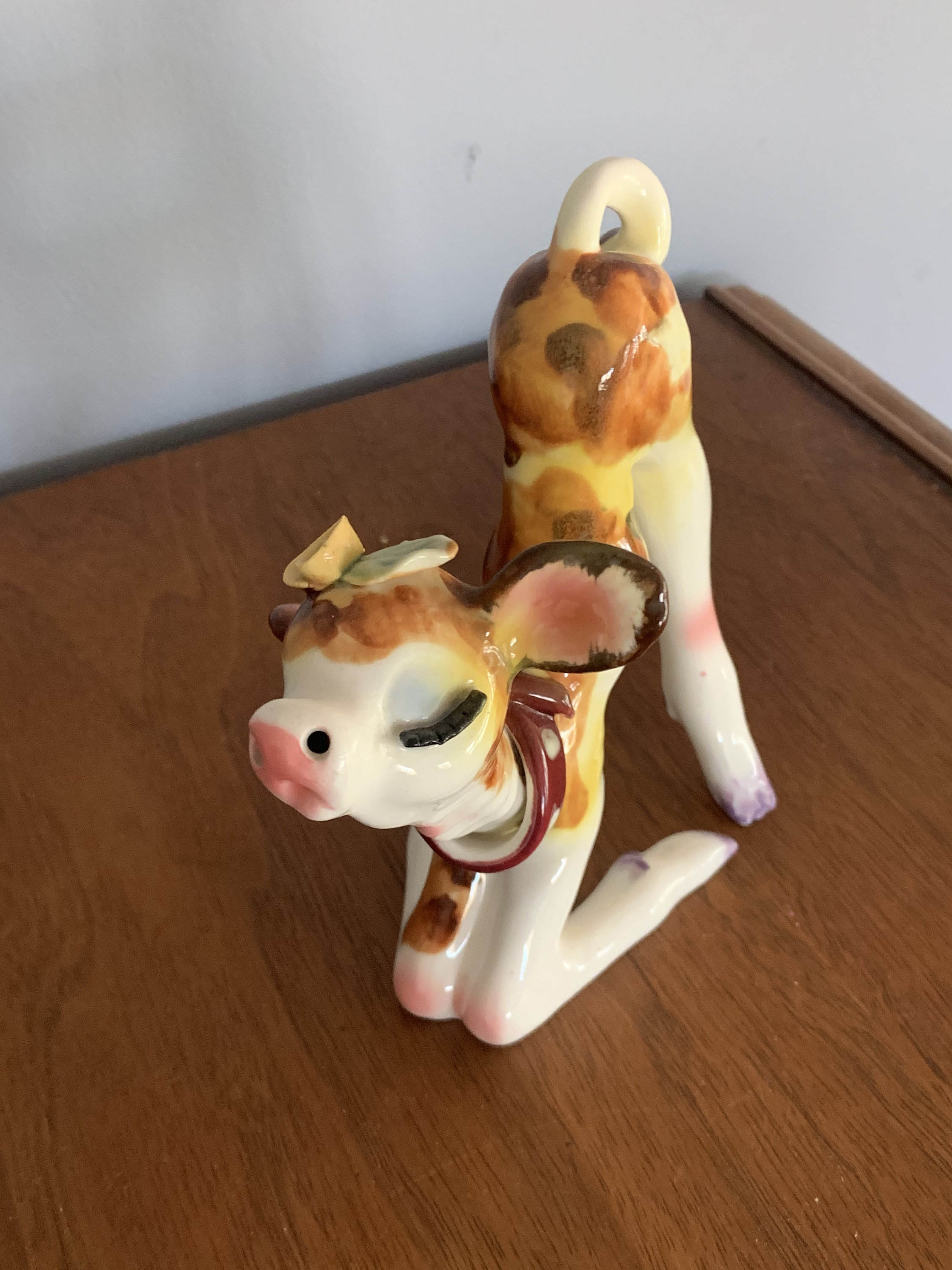 Vintage Rare Napco Capering Calf, Perfect Condition, Like New, Cow With ...