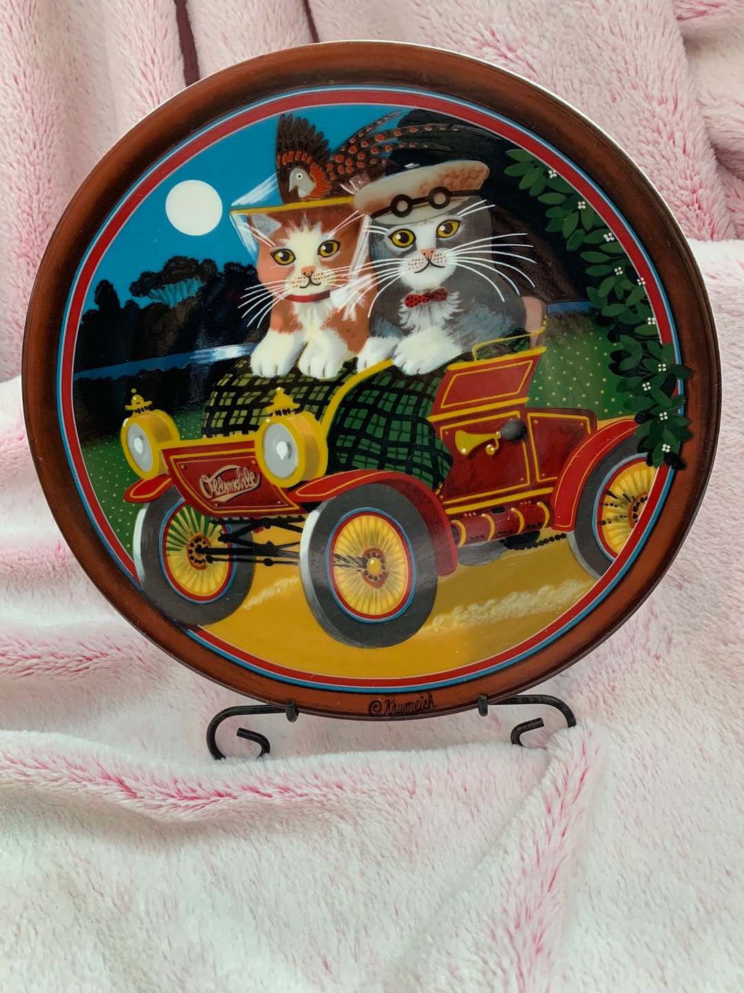 Vintage Uncle Tads Golden Oldies Cat Plate 8 Inch Decorator Plate ...
