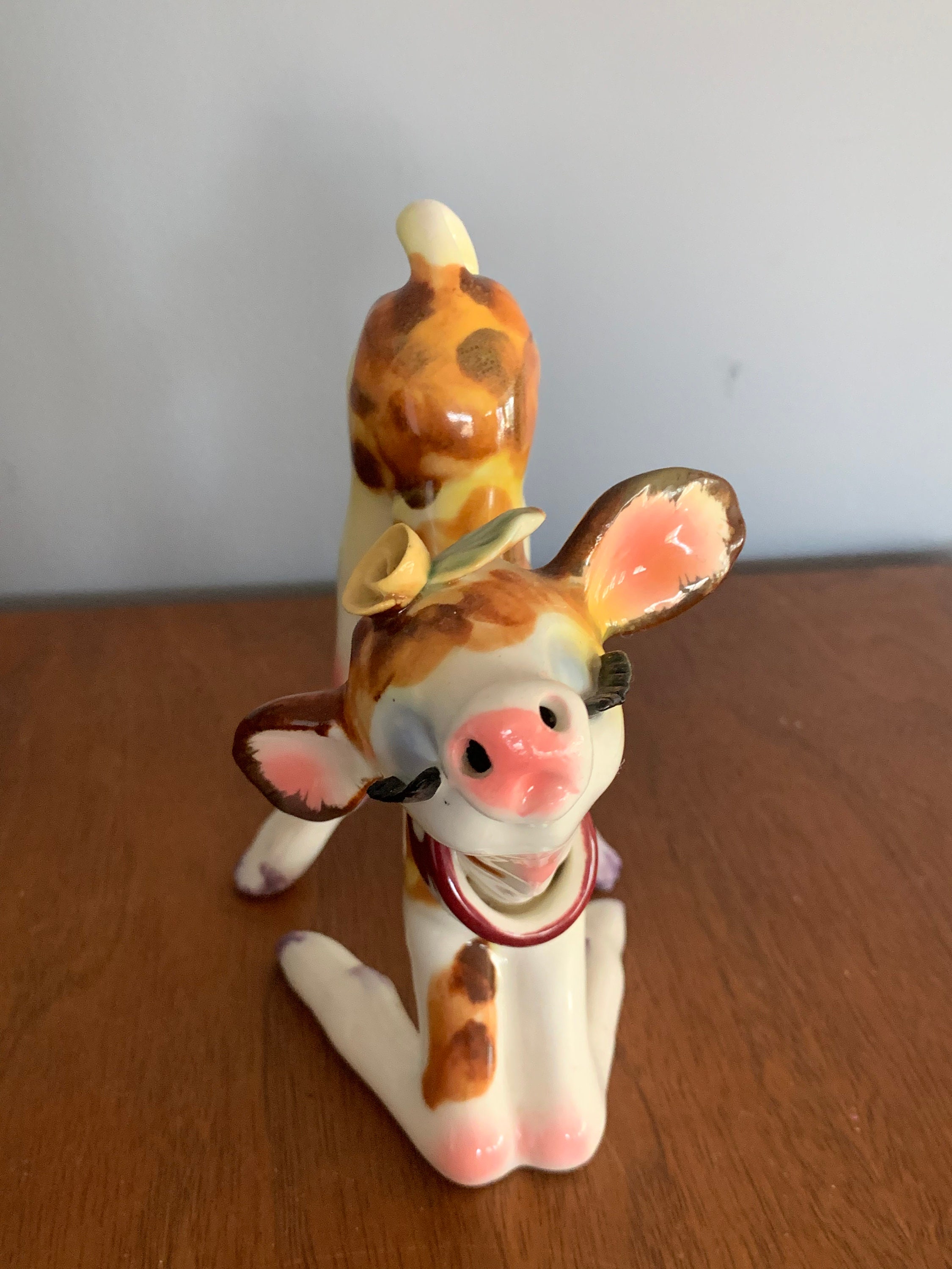 Vintage Rare Napco Capering Calf, Perfect Condition, Like New, Cow With ...