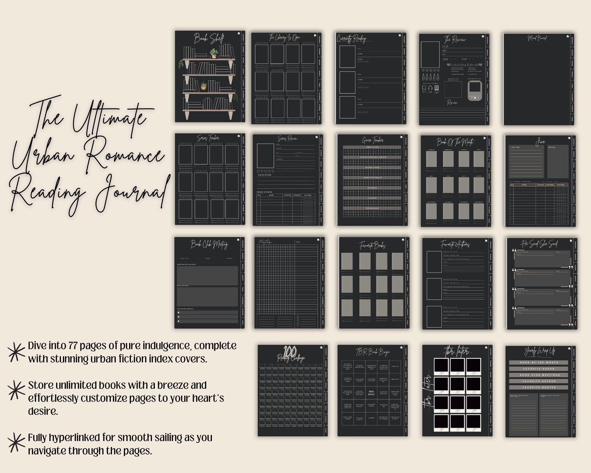The Ultimate Urban Fiction Reading Planner - Etsy