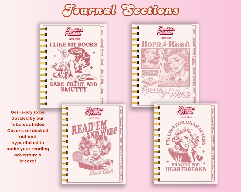 Bookish Baddies Reading Journal - Etsy