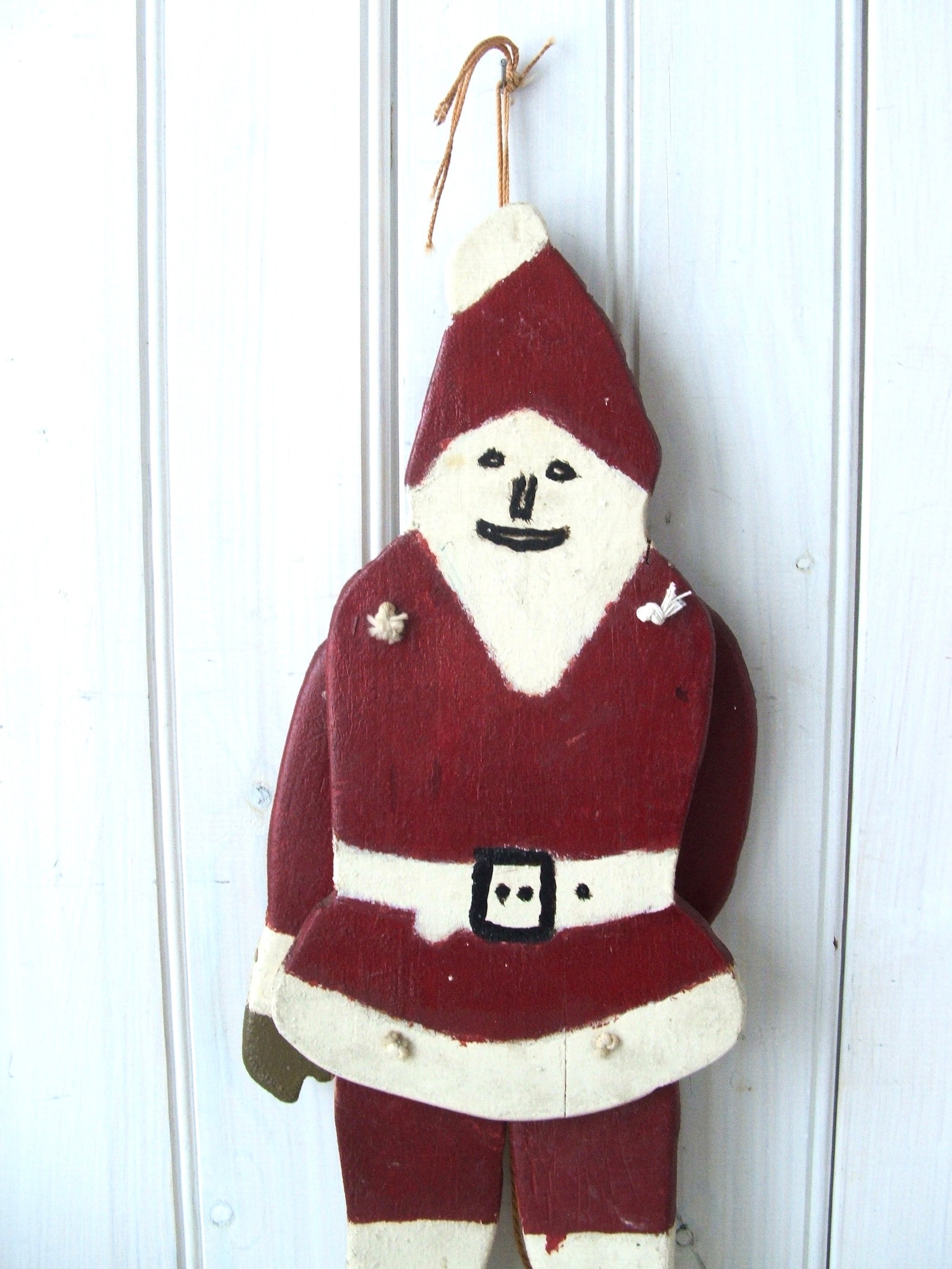 Antique Handmade Folk Art Primitive Santa With Movable Parts - Etsy