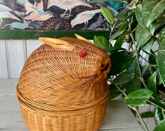 Wicker Bunny Rabbit | Etsy