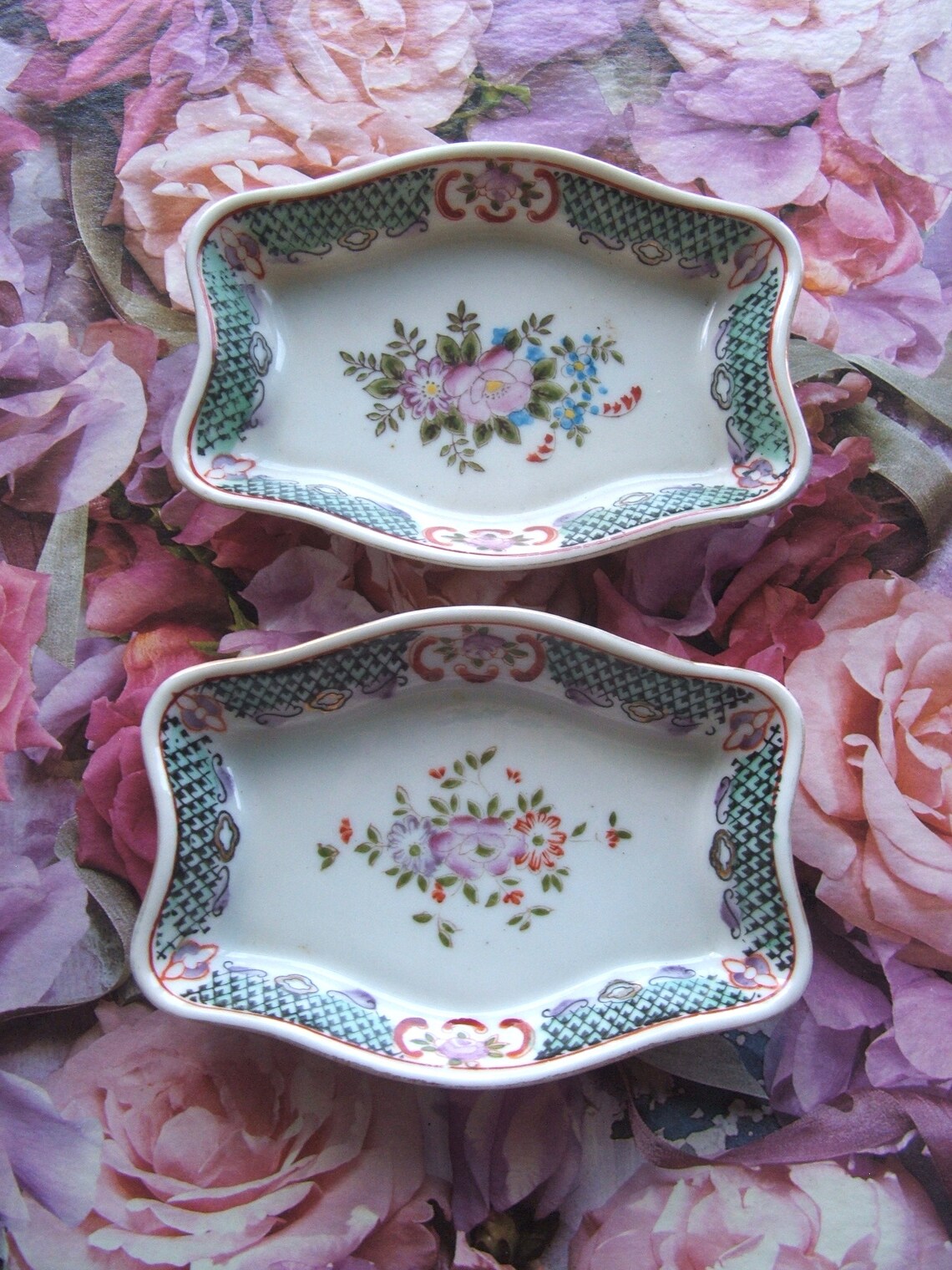 2 Meiko Porcelain Trinket Ring Dishes Occupied Japan - Etsy