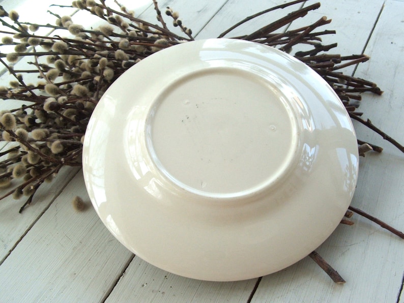 Decorative Ceramic Plate with Magnolia Blossoms | Etsy