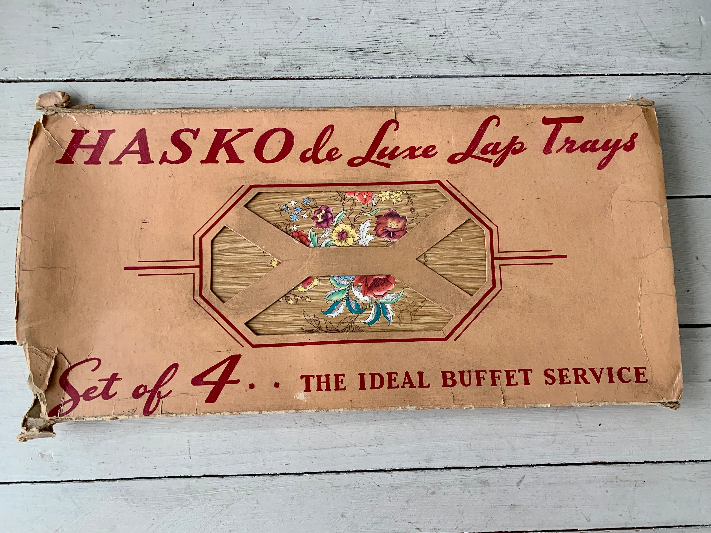 Dining & Serving Hasko de Lux lap trays set of 4 IOB Trays & Platters ...