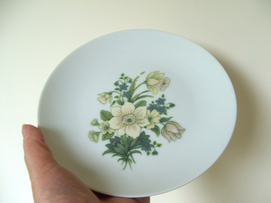 Decorative China Plate With Spring Flowers - Etsy