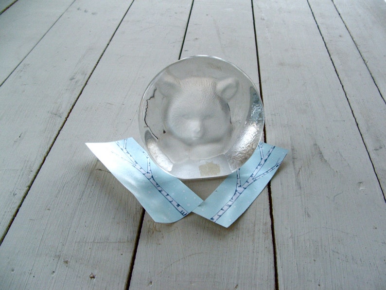 Vintage Lead Crystal Paperweight Zajecar Yugoslavia - Etsy