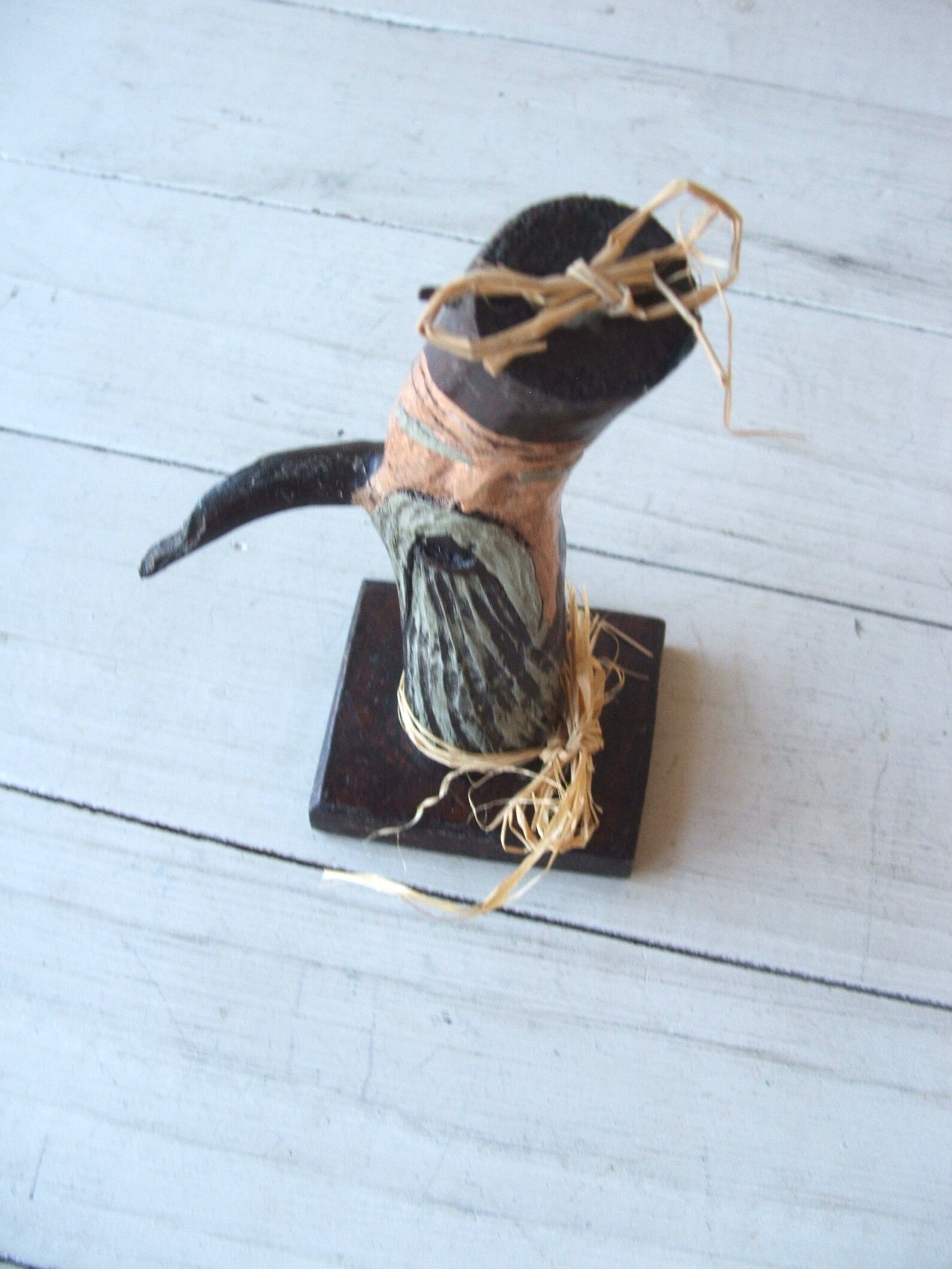Vintage Hand Carved Wooden Tree Spirit Sculpture Figurine - Etsy