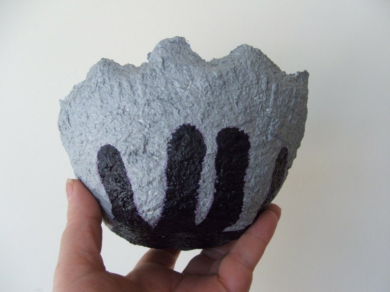 Pressed Painted Paper Bowl - Etsy