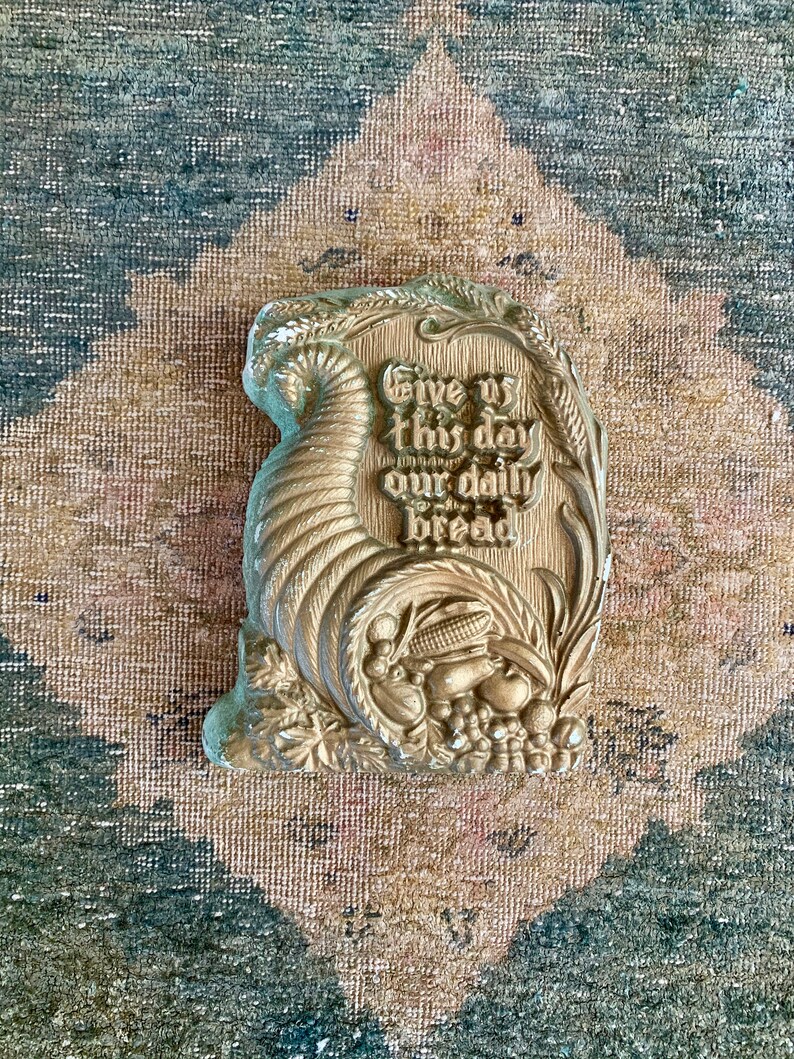 Vintage Harvest Chalk Ware Prayer Plaque 1968 Cub Scouts Craft | Etsy