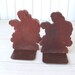 Vintage Syroco Wood Composite Bookends Feathers Leaves Flowers - Etsy