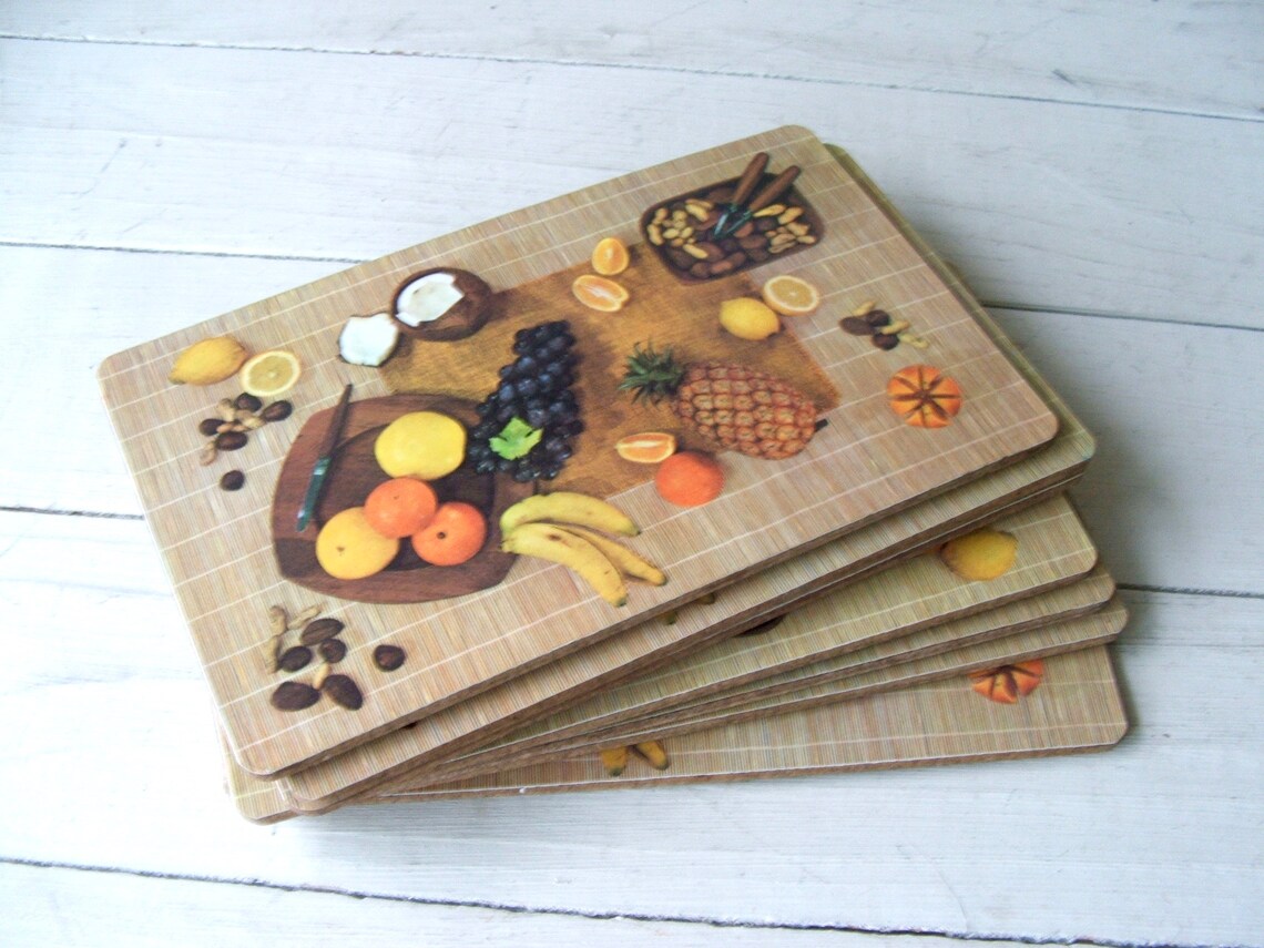 7 Vintage Pressboard Hors D'oeuvre Snack Tray Boards - Etsy