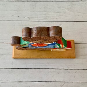 Reading Bear Shelf Decor Bookend Fabric Applique on Wood - Etsy