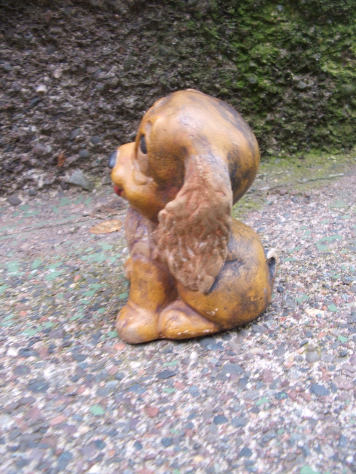 Old Chalkware Plaster Cocker Spaniel Dog Figurine Statue - Etsy