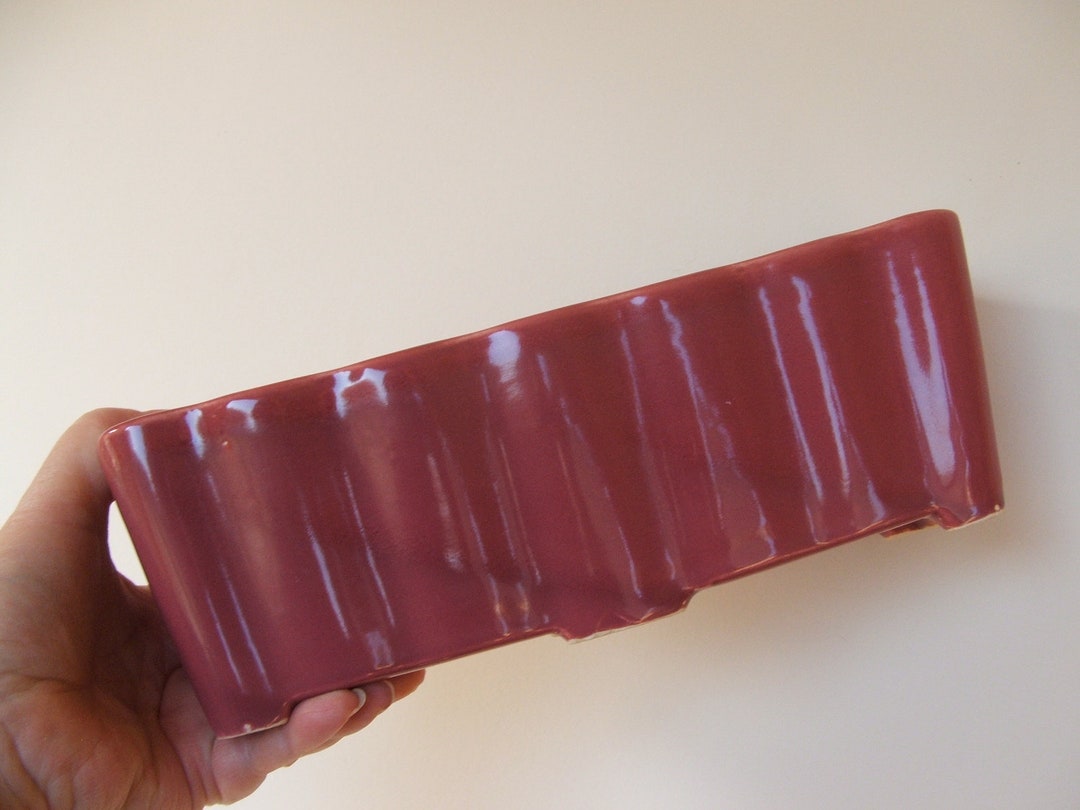 Vintage Mulberry Mauve Pottery Planter - Etsy