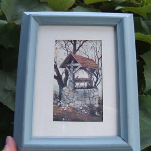 Vintage Framed Wishing Well - Etsy
