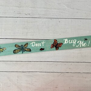 Vintage Handmade 'don't Bug Me' Sign Painted Wood - Etsy