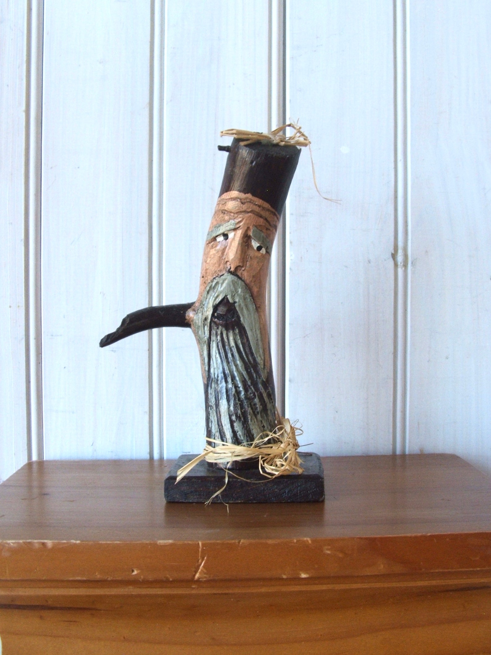 Vintage Hand Carved Wooden Tree Spirit Sculpture Figurine - Etsy