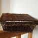 Vintage Square Willow Basket Box - Etsy