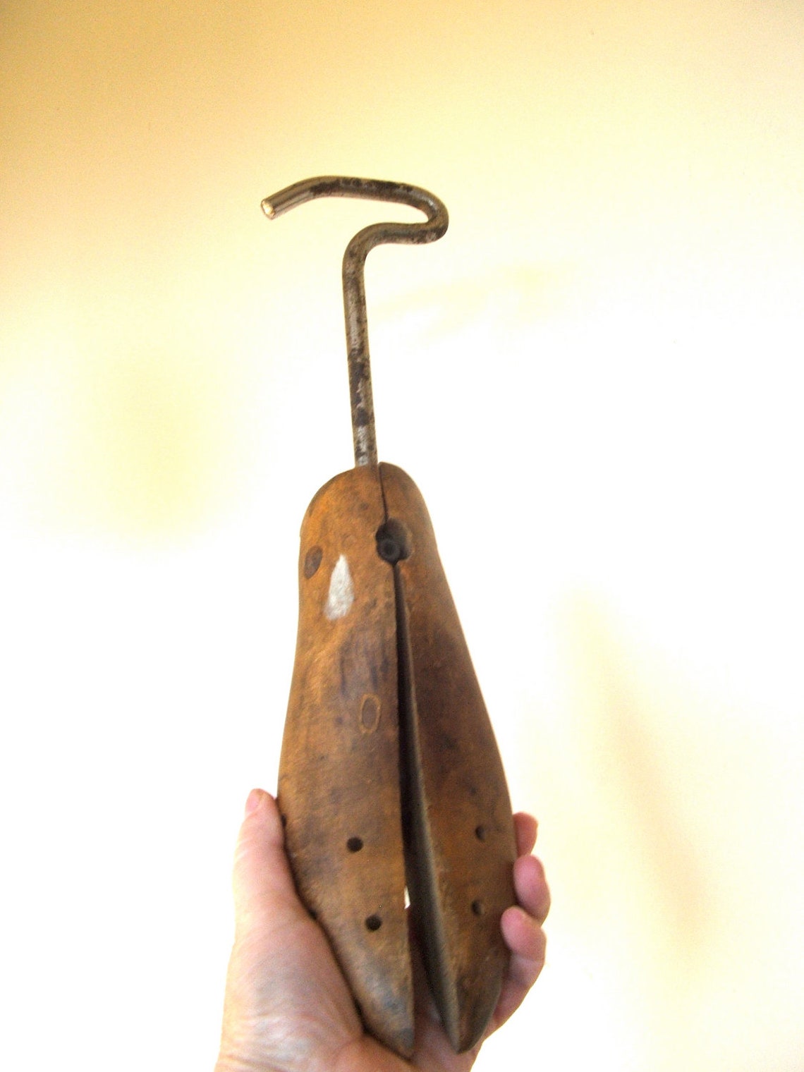Antique Wood and Metal Shoe Form - Etsy