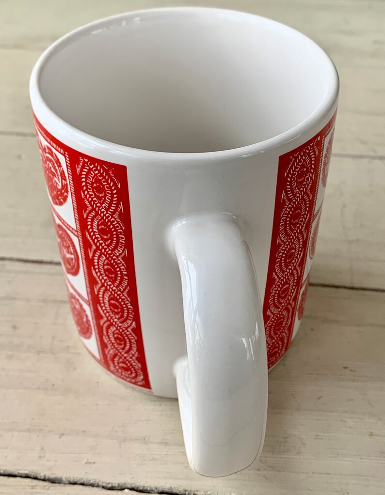 Vintage Unicef Valentine Hearts Mug Scherenschnitte U. Hofer | Etsy