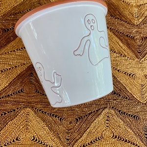Halloween Ghosts Pottery Planter Clay Pot - Etsy