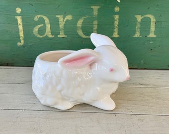 Rabbit Planter - Etsy