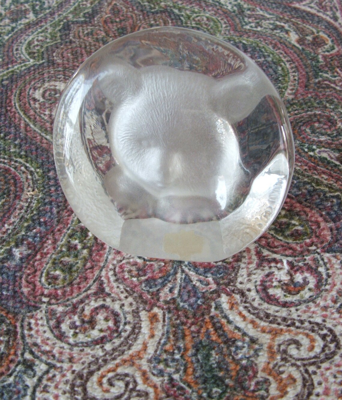 Vintage Lead Crystal Paperweight Zajecar Yugoslavia - Etsy