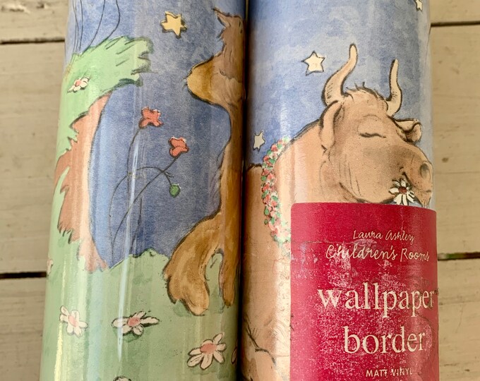 Laura Ashley Wall Paper Border Hey Diddle Diddle 2 Rolls - Etsy