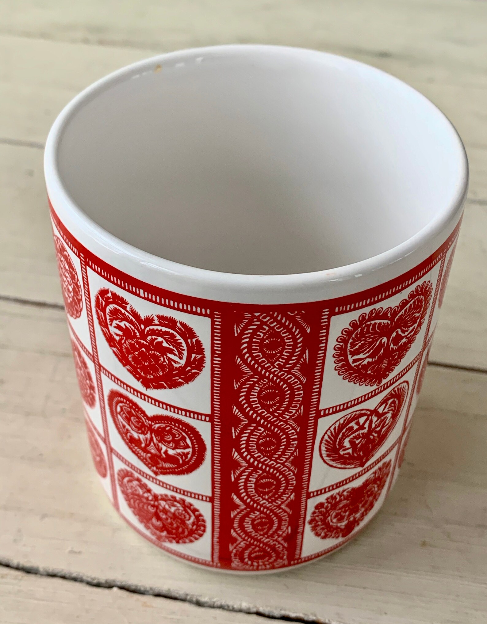 Vintage Unicef Valentine Hearts Mug Scherenschnitte U. Hofer | Etsy