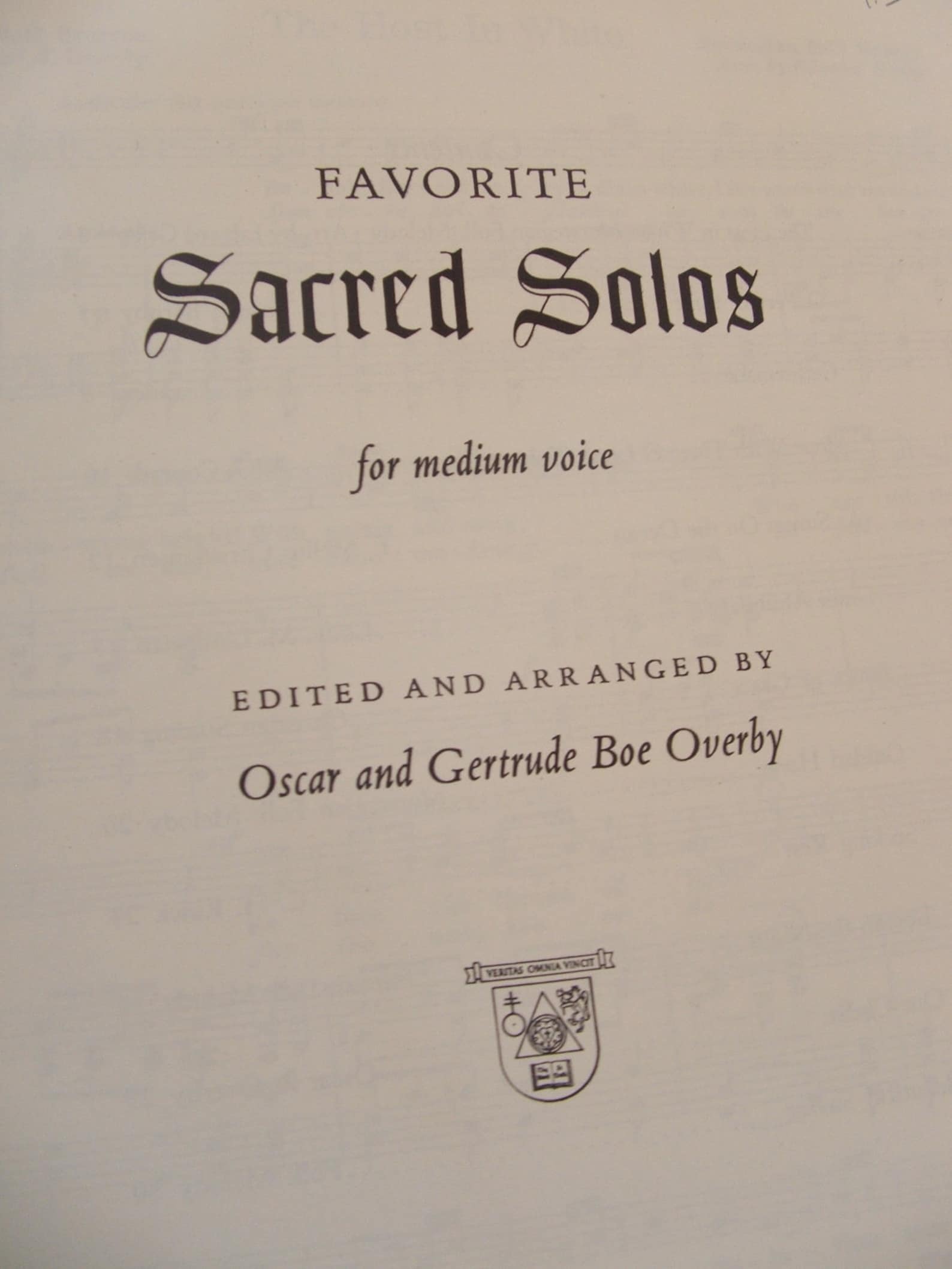 Two SACRED SOLOS Music Books - Etsy
